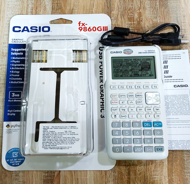 Casio FX-9860G III, Máy tính khoa học Vẽ đồ thị lập trình Casio FX-9860G III chính hãng (Bảo ...